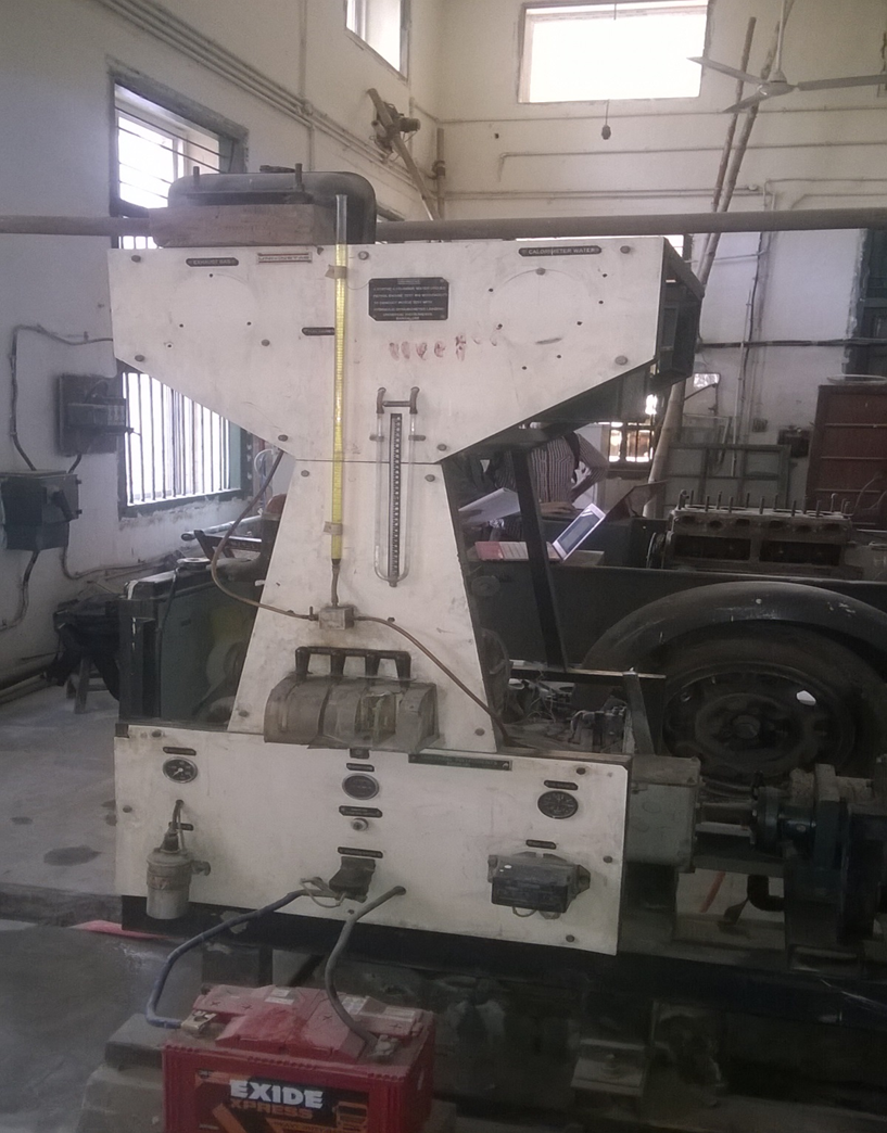 Morse test on the four cylinder four stroke petrol engine with hydro ...